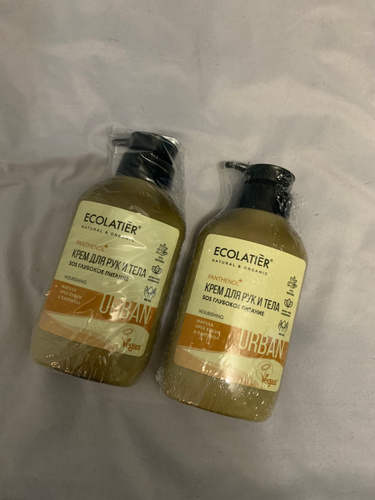 ECOLATIER / Крем для рук и тела SOS Глубокое увлажнение Алоэ Вера, Кокос и Пантенол / 400 мл, 2 ...