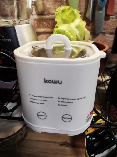 KAWU Яйцеварка электрическая пароварка 5-в-1, ZD10,белый купить на OZON по низкой цене (1981266346)