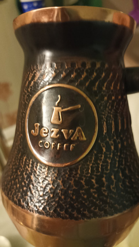 Турка для кофе медная 370 мл, JEZVA COFFEE Армянская джезва цельная - купить с доставкой по ...