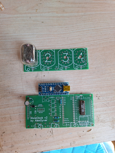 Плата для часов на ГРИ ИН-12 и Arduino Nano. Автор Alex Gyver - купить ...