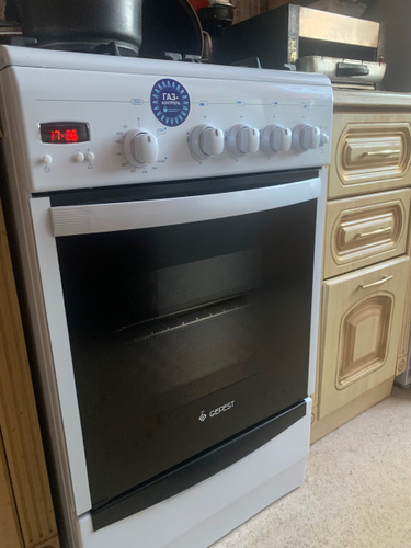 Газовая плита Gefest 5100-03, газовая духовка, белый - купить по выгодной цене в интернет ...