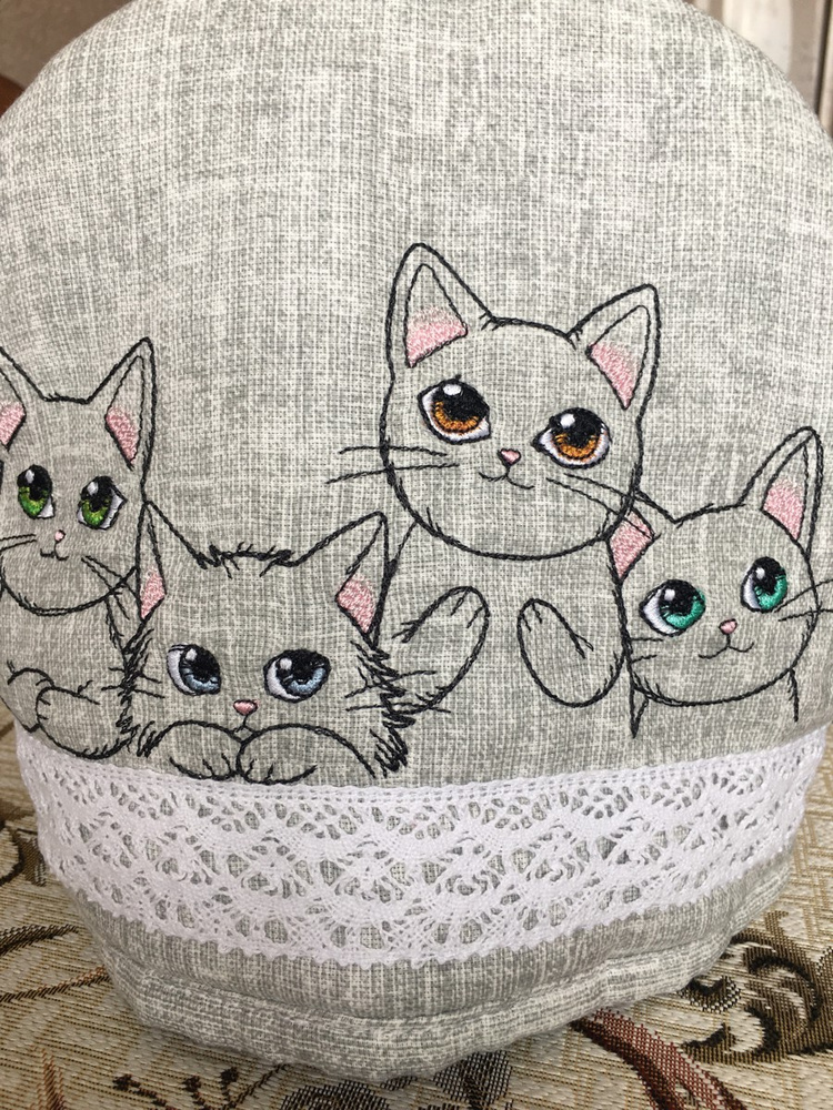 Грелка на чайник, 25x29, 1 шт, серый, Хлопок, Рогожка по низкой цене с доставкой в интернет ...