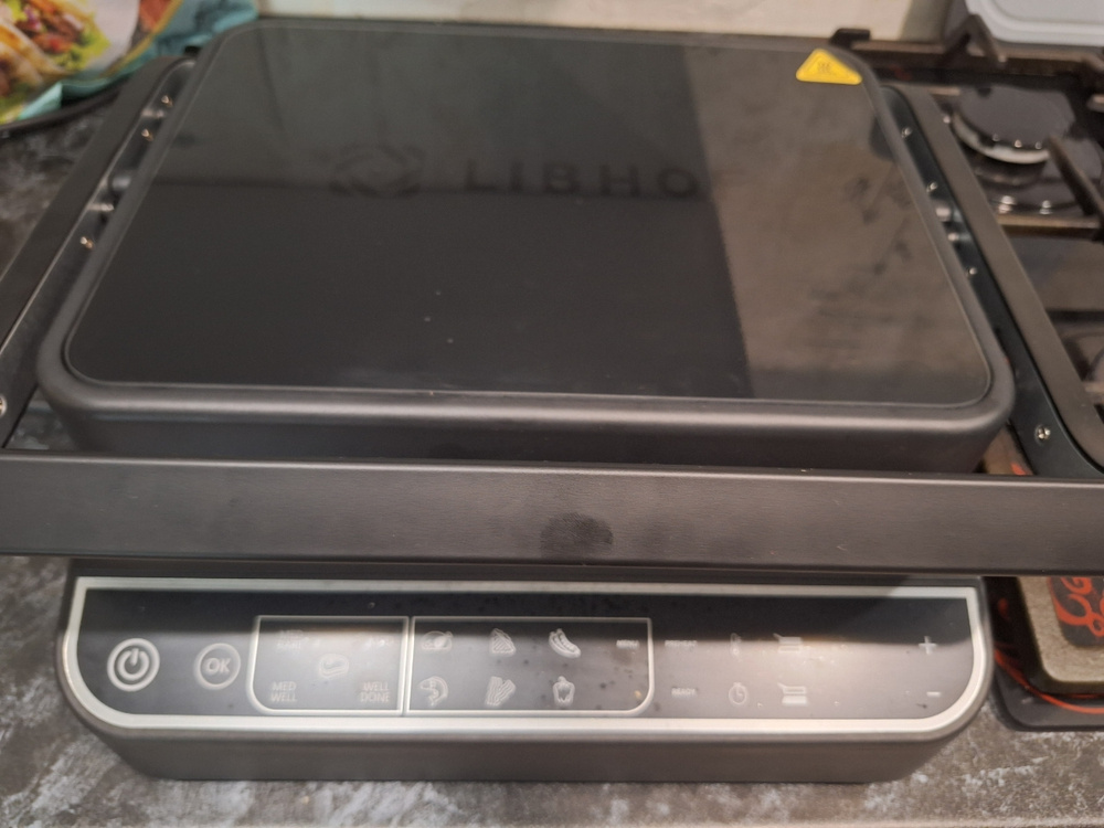 Электрогриль Libhof libge2000b - купить по доступным ценам в интернет-магазине OZON (1270853948)