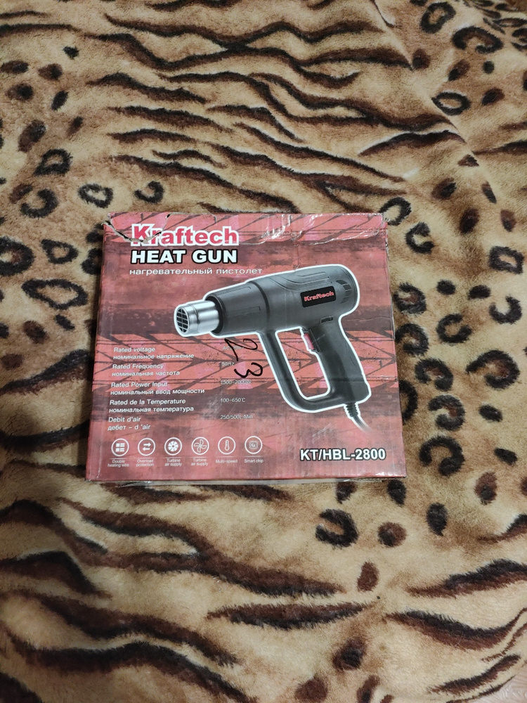 Строительный фен/Промышленный фен Kraftech HBL-2800, 2000Вт с 4 насадками купить на OZON по ...