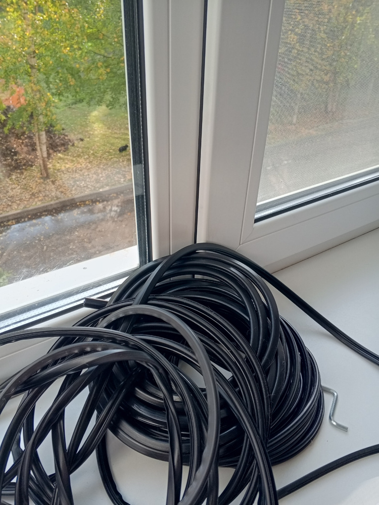 Уплотнитель для окон пвх и дверей пластиковых 10 метров черный KBE 228 - купить с доставкой по ...