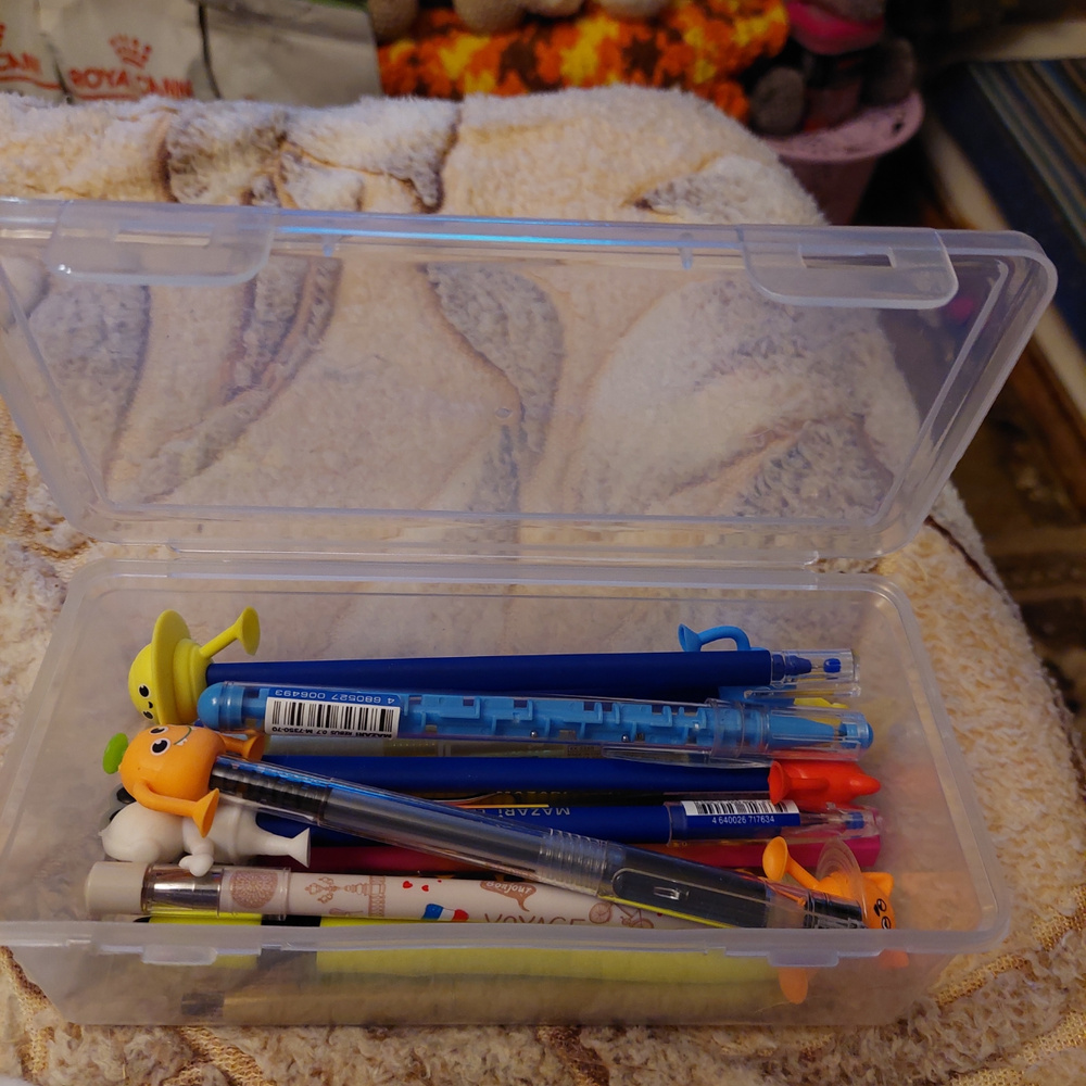 Три Прозрачная коробка для карандашей - купить с доставкой по выгодным ...