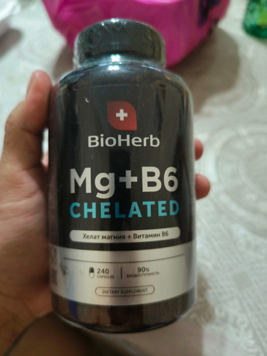 BioHerb Магний хелат с витамином B6, 120 капсул - купить с доставкой по выгодным ценам в ...