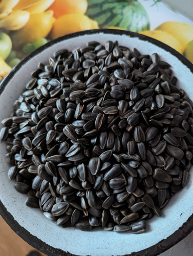 Семена подсолнечника сырые в скорлупе, крупные - 40 калибр - 1 кг ...