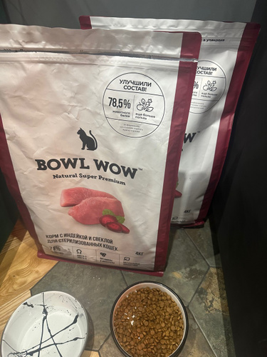 Отзывы на Сухие корма для кошек BOWL WOW от реальных покупателей OZON