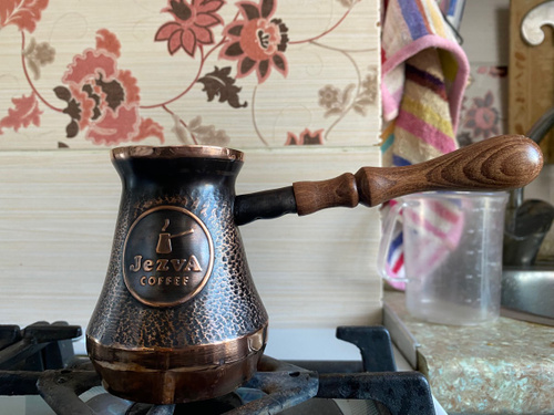 Турка для кофе медная 160 мл, JEZVA COFFEE Армянская джезва цельная, коллекция "Винтаж" купить ...