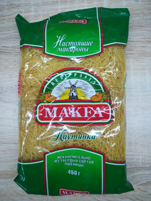 Макароны Makfa вермишель паутинка, 400 г - купить с доставкой по ...