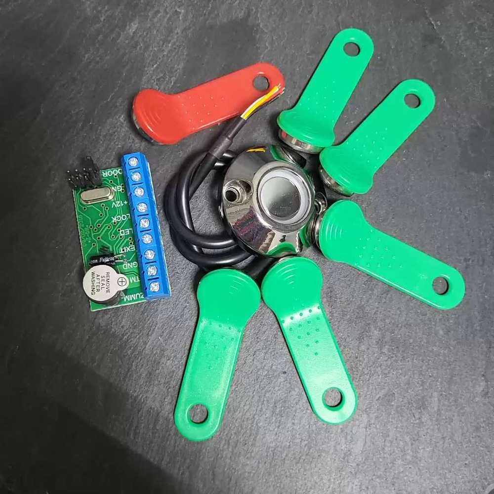 Готовый комплект для СКУД: 5 записанных электронных ключей Touch Memory DS1990, контроллер Z-5R ...