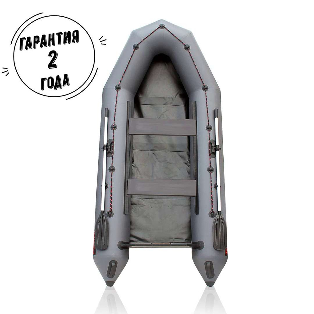 Надувная лодка ПВХ Тайга 320 под мотор натяжное дно / Leader boats ...