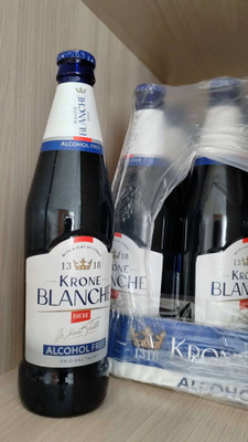 Пивной напиток Krone Blanche Biere Alcohol Free 0.0 Безалкогольный, 20 ...