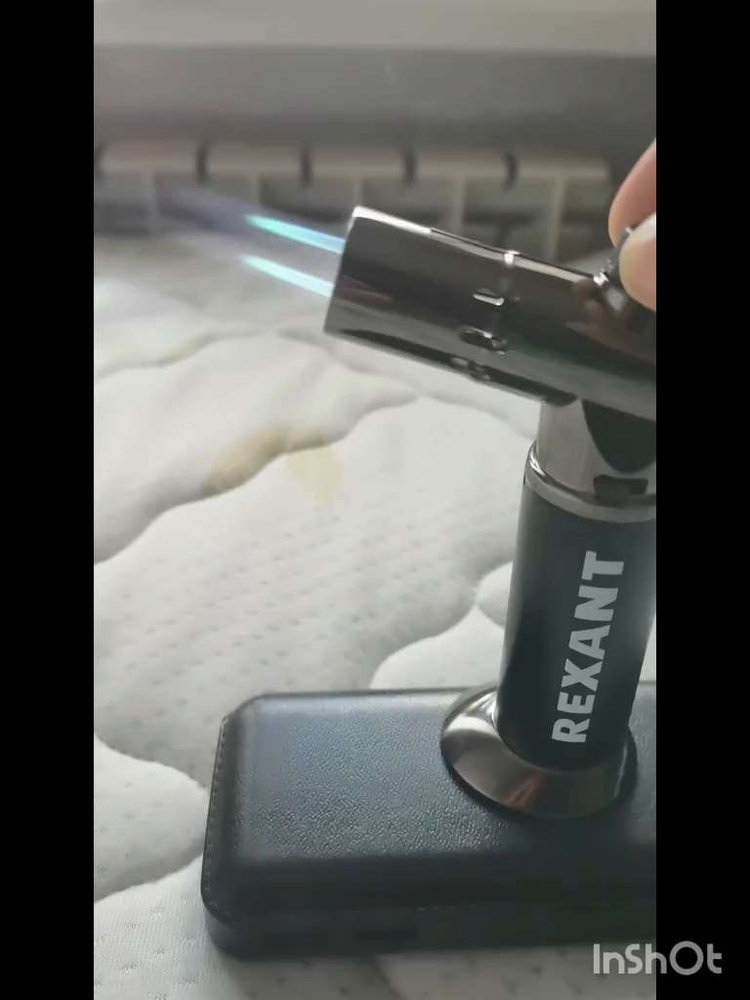 Горелка GT-38 REXANT газовая туристическая заправляемая с пьезоподжигом, регулятором мощности и ...