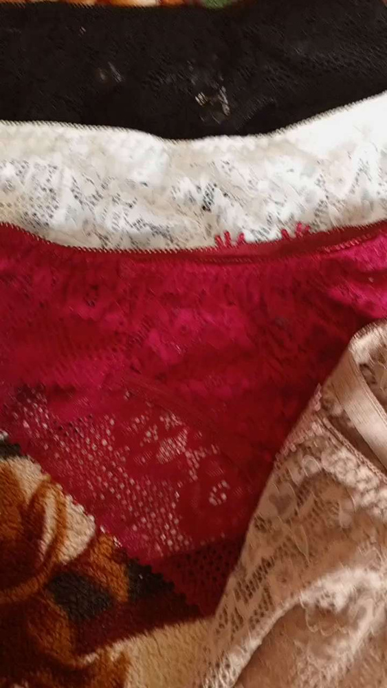 Комплект трусов Женский Ritoleta слипы Вискоза, Полиамид красный, синий, размер 48, 50 Средняя ...