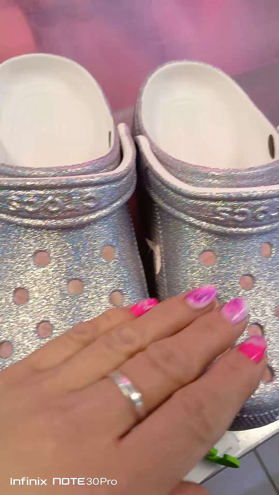 Сабо Женский Crocs Термопластик (TPU), размер 36, 37 Закрытый нос ...