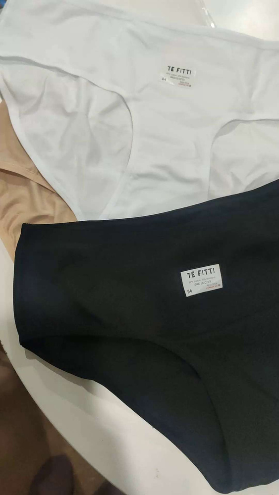 Комплект трусов Женский OIRO слипы Хлопок, Лайкра синий, изумрудный, размер 54, 56 Средняя Китай ...