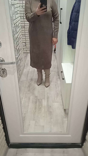 Платье Женский Zolla светло-коричневый Повседневный Длинный Вискоза ...