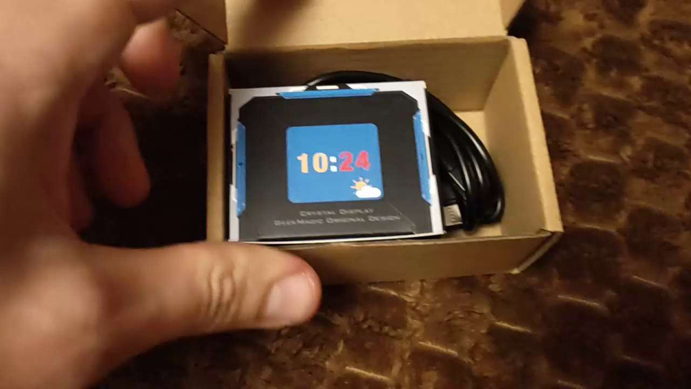 Cyber Cube, Голографический куб GeekMagic Mini WiF с настольными часами ...