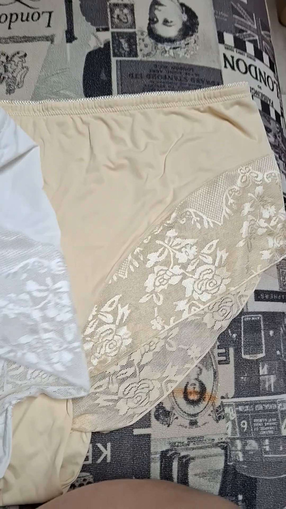 Комплект трусов Женский OIRO макси, бразильяна Полиамид, Лайкра черный графит, размер 50, 52 ...