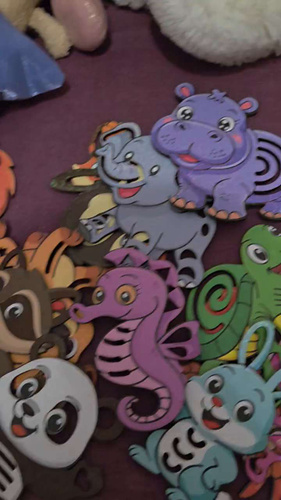 Детские трафареты для рисования деревянные купить на OZON по низкой ...