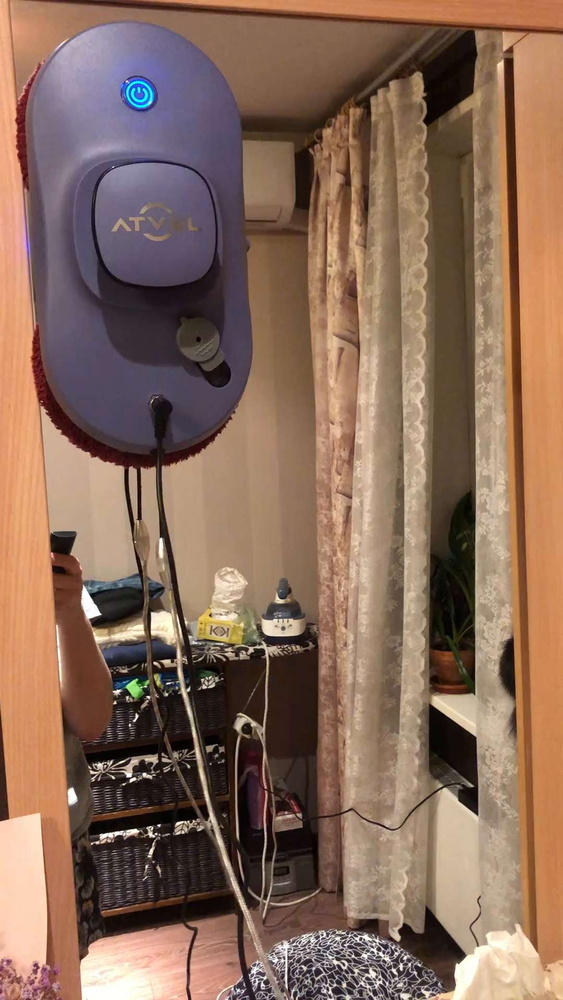 Робот мойщик окон Atvel Zorro Z6 Spray Plus, стеклоочиститель c двойным ...