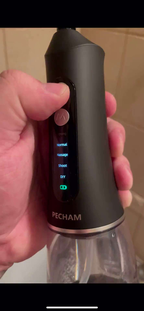 Ирригатор для полости рта портативный PECHAM Trip PC-117 черный для отбеливания зубов 5 режимов ...