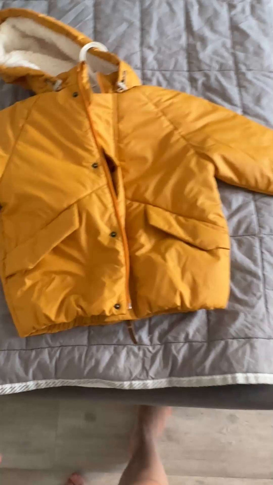 Куртка Девочки, Мальчики BUNGLY Капюшон, Карманы голубой капюшон Дюспо, размер 104 Длинный ...