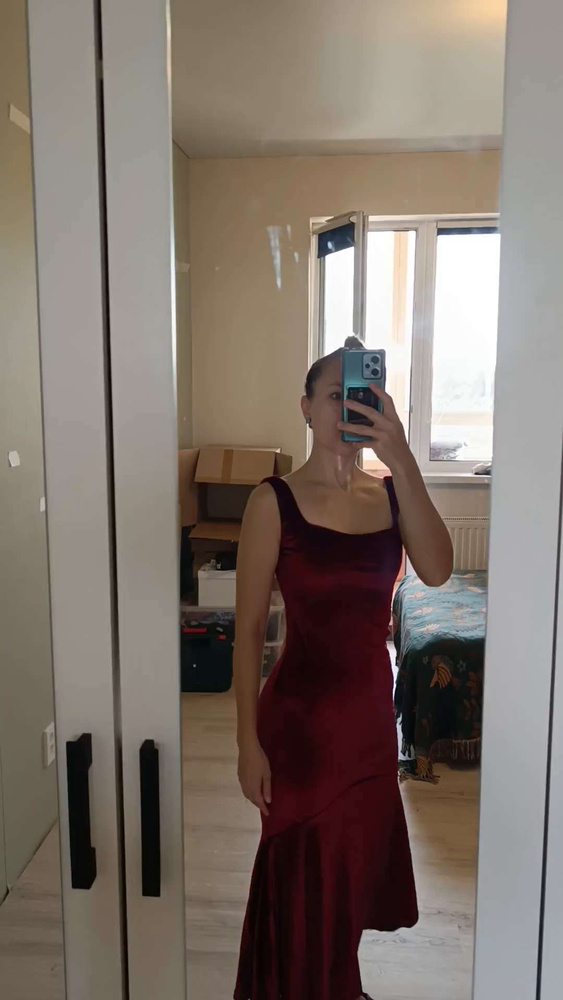 Платье Женский SYJWY темно-синий Повседневный Без рукавов Политекс, размер 38 приталенный ...