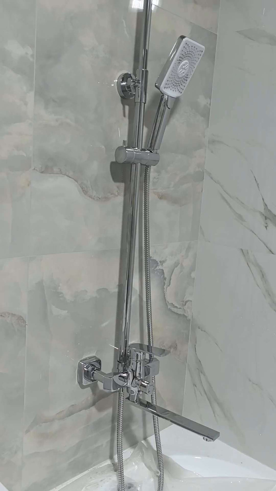 Душевая система с тропическим душем и смесителем Frap F2471 купить на OZON по низкой цене ...