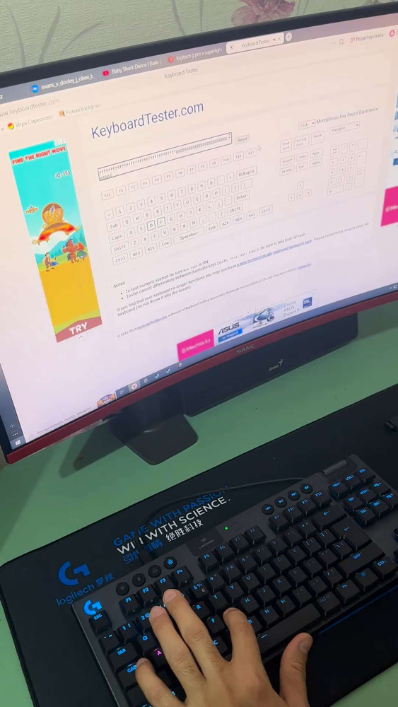 Logitech G G915 X LIGHTSPEED TKL Blue switch Беспроводная механическая ...