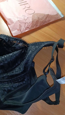 Бюстгальтер Женский OIRO мягкая чашка на каркасе, на косточках, размер 80D бежевый Полиамид ...